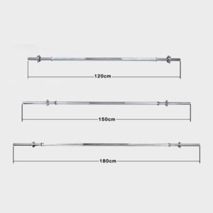 Straight Bar 25mm (Incld. Barbell Lock x2) - 1.2m/1.5m/1.8m - FitWhileHome